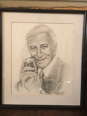 Original sketch of Tony Bennett | eBay