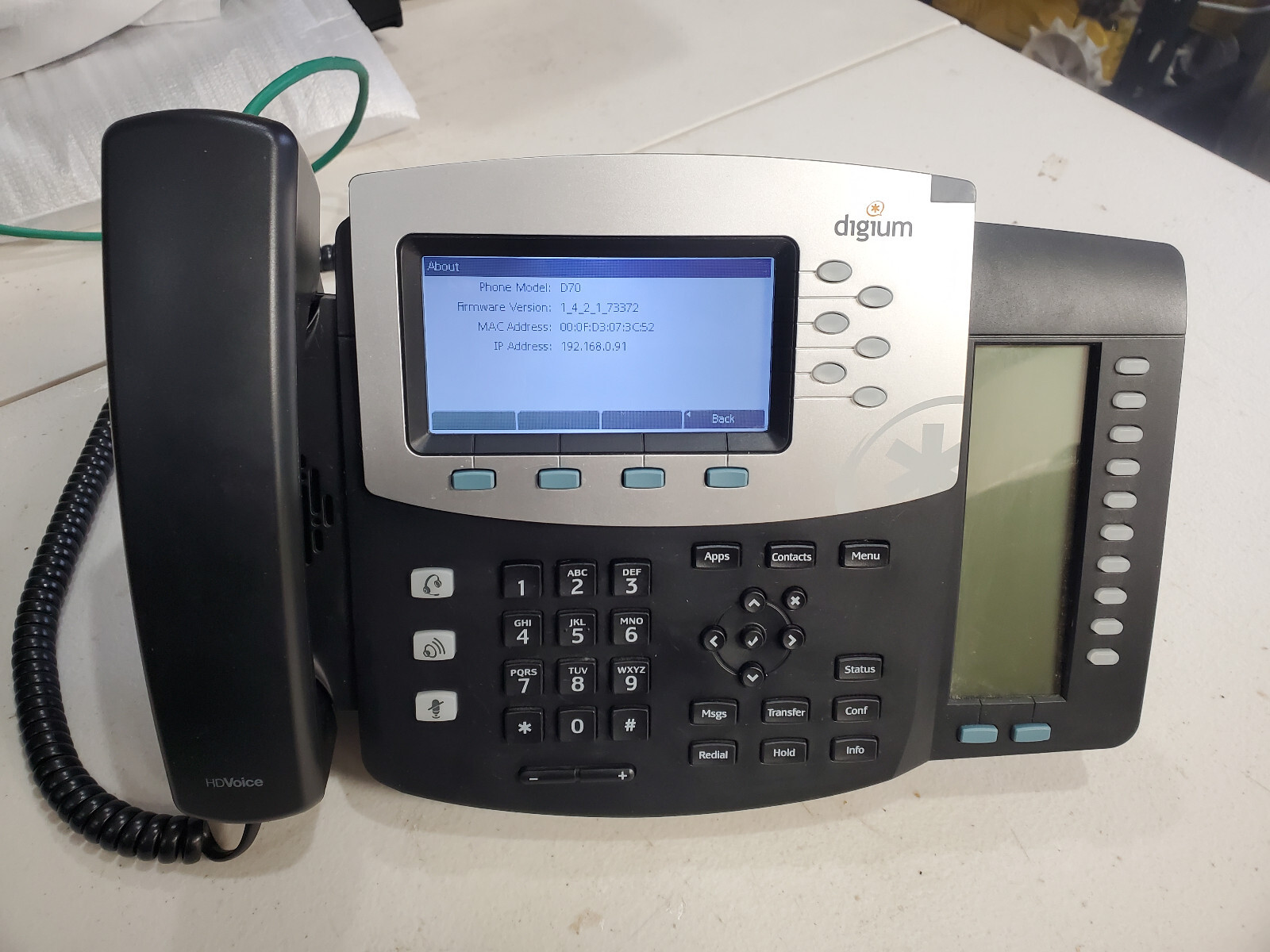 Digium Switchvox D70 VoIP SIP IP Phone 1TELD070LF Black HD Voice ...