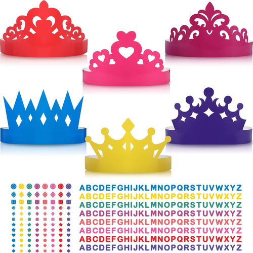 Princess Prince Crown Tiara Craft Kits Paper Party Crown Hats DIY ...