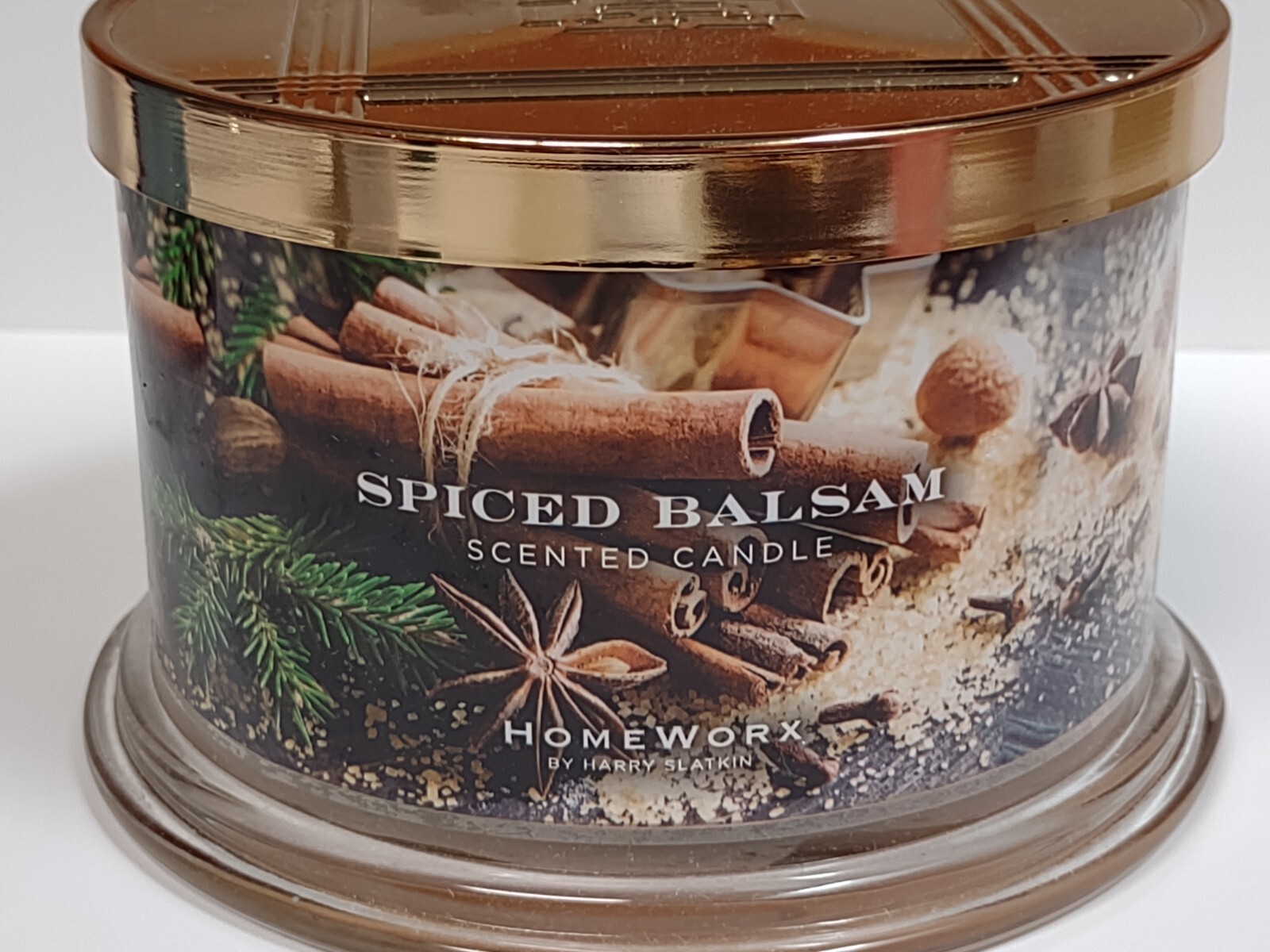 HomeWorx by Harry Slatkin SPICED BALSAM 4-Wick Candle 18 oz Holiday NEW ...