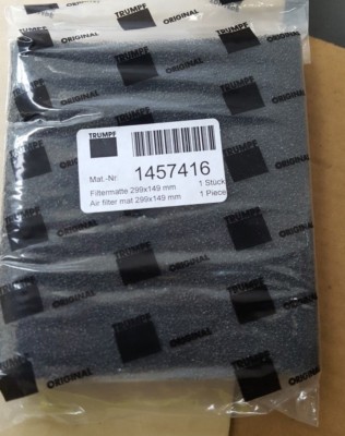 TRUMPF 1457416 AIR FILTER MAT 299 X 149MM (U10.2B3) | eBay