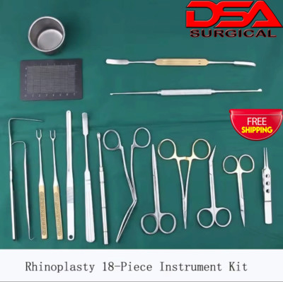 Rhinoplasty Instruments Set of 18 Pcs Major Nose & Plastic Surgery ...