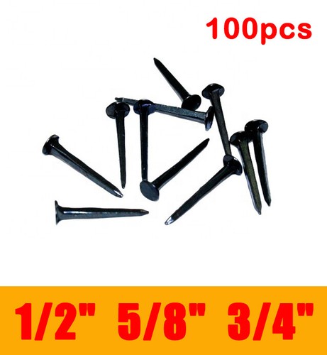 100 Black shoe Tacks/Nails for Lasting Repairs Cobbler nails 12mm 15mm ...