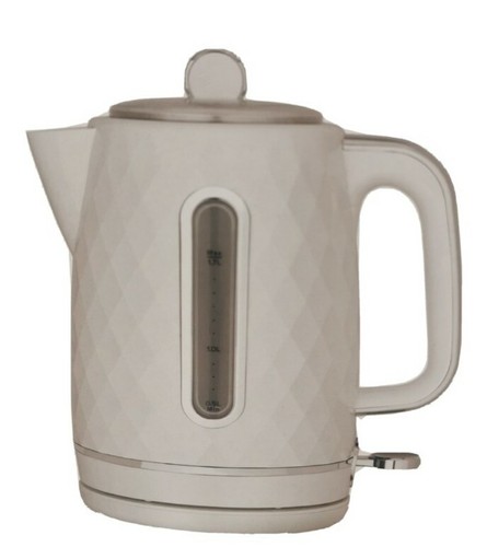 White Diamond Cut Shade Electric Kettle Kitchen Office Luxury Decor ...