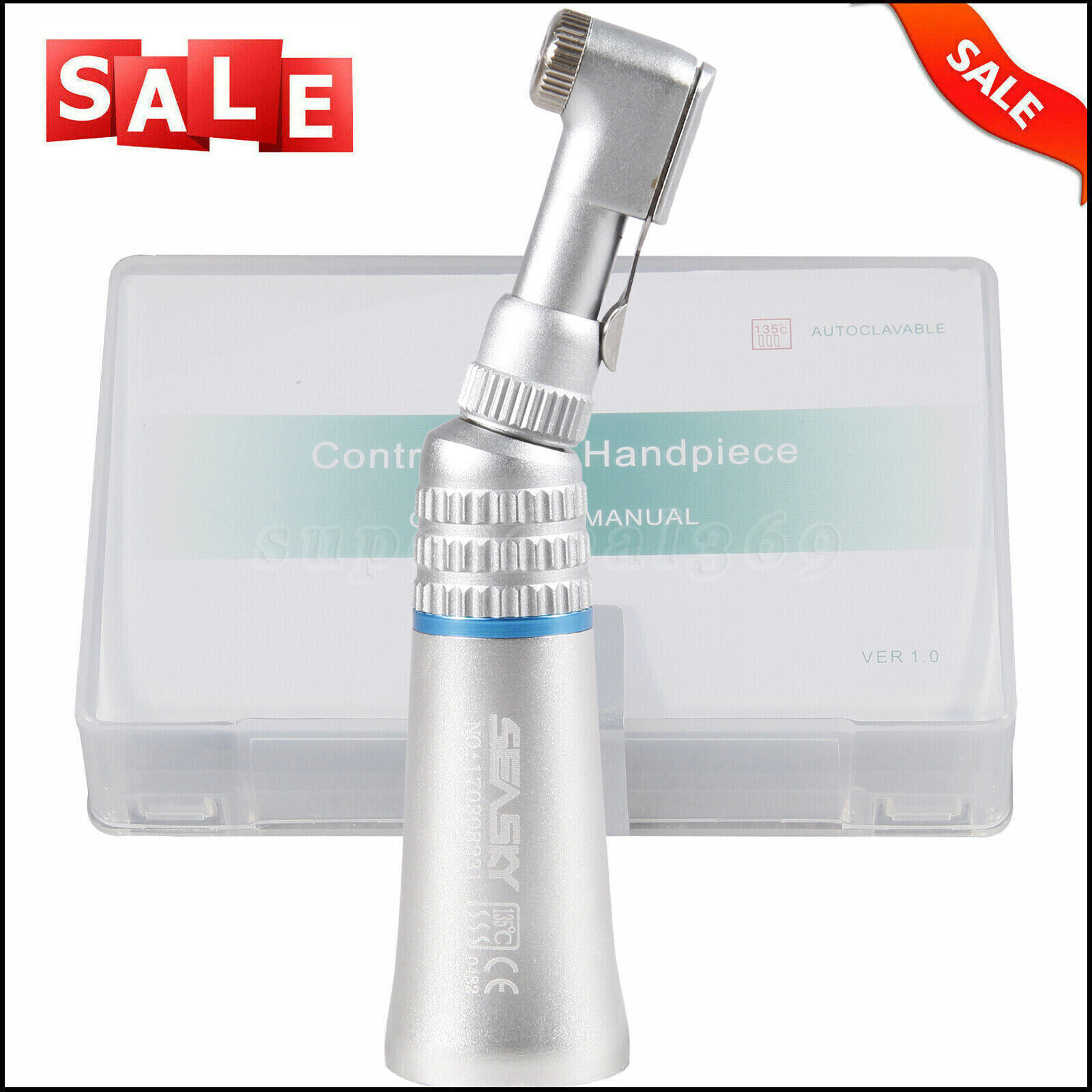 SEASKY Dental Low Slow Speed Contra Angle Handpiece Latch fit NSK E ...