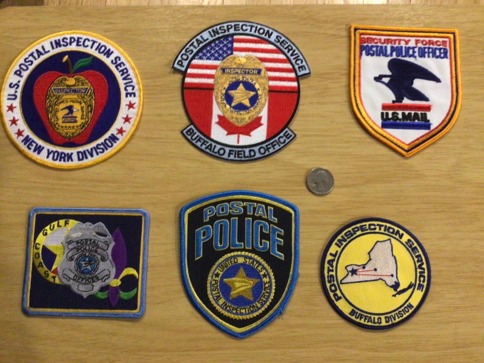 Lot of 6 Postal police patches | eBay