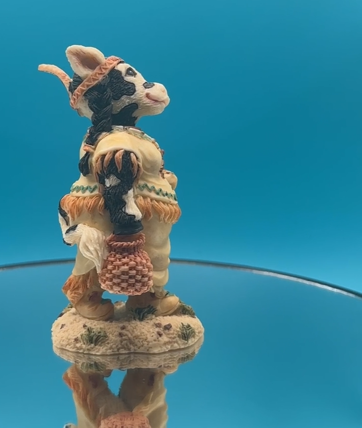 Cowtown Cow Figurine Pocowhantis Original Box 1993 Vintage Ganz CT028 ...