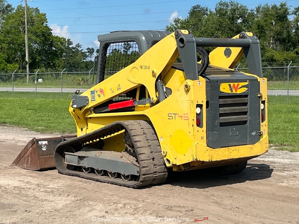 2019 Wacker Neuson ST45 Skid Steer Track Loader Crawler Aux Hyd Bucket ...