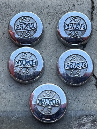 3 Vintage Cragar S/S Wheel Center Caps Hub Caps 09090 Japan Chrome/2 ...