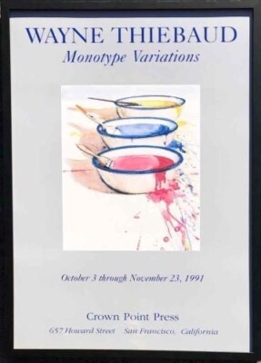 Wayne Thiebaud - Monotype Variations 1995 (T003) | eBay