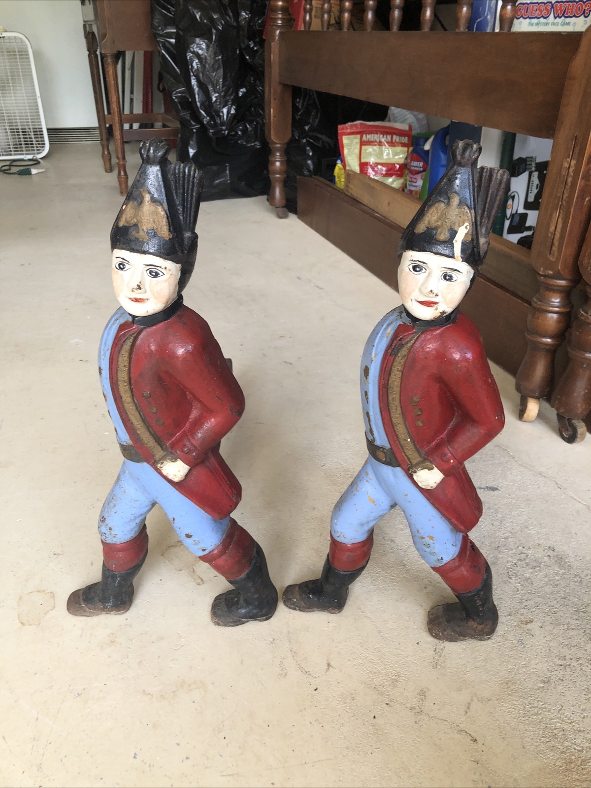 Revolutionary Soldier Andirons 19” | eBay