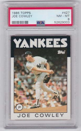 1986 Topps - Joe Cowley #427 for sale online | eBay