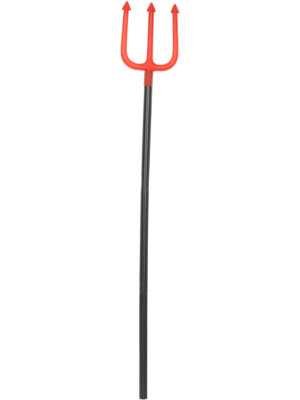 50" Red Black Demon Devil Costume Accessory Plastic Long Pitch Fork | eBay