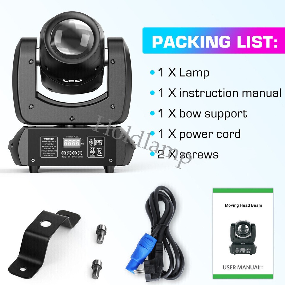 200W RGBW LED Moving Head Stage Lighting DJ DMX Beam Prism Gobo Disco ...