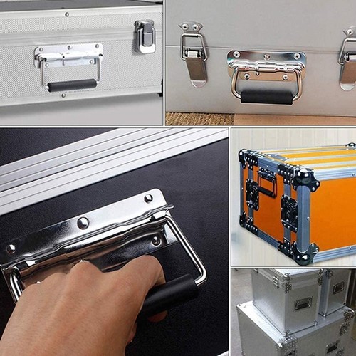 Stainless Steel Hardware Spring Handle Prop Box Tools Box Knobs Movable ...