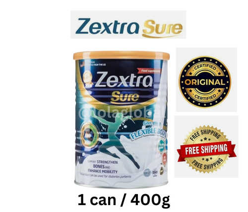1X Zextra Sure Milk 400g For Knee, Back Pain, Strengthen Bone + FREE ...