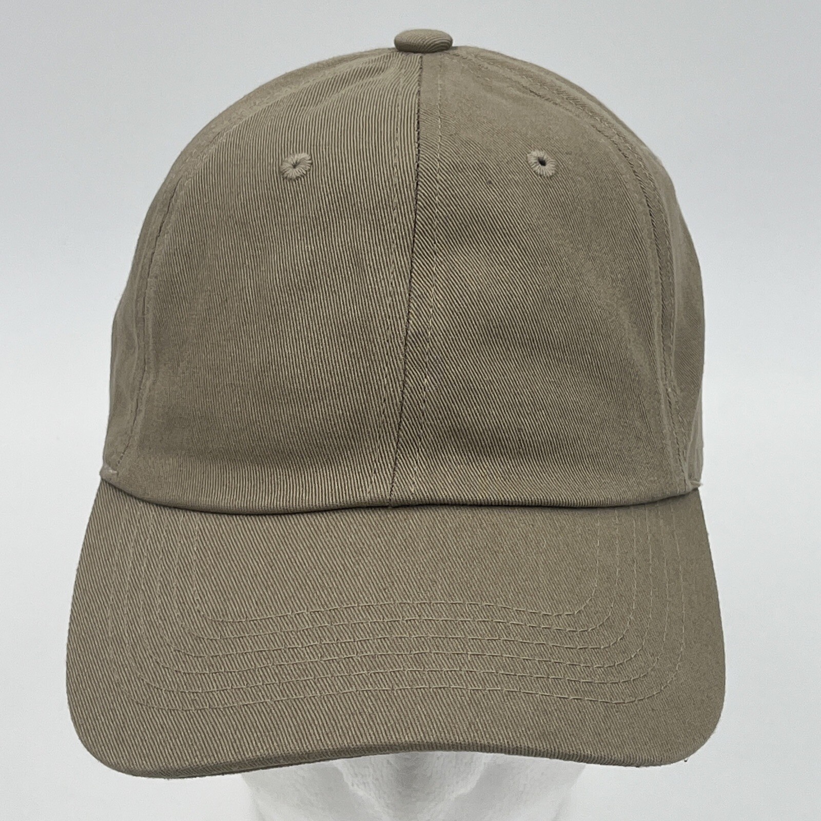 Beige Cap - Blank StrapBack Cotton Hat - One Size EUC | eBay