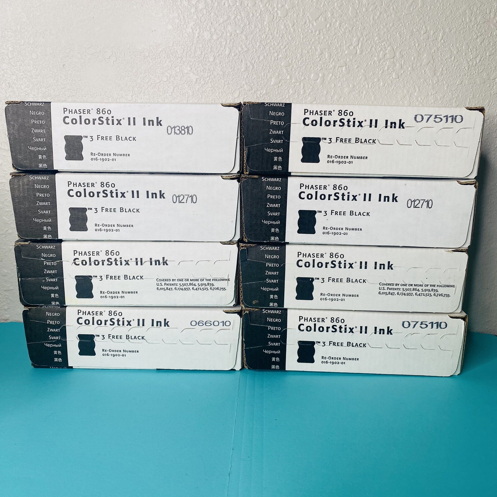 Xerox 4 Phaser 860 Colorstix II Ink Cartridges Techtronix BLACK Lot Of ...