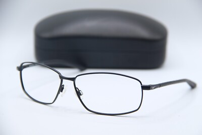 NEW NIKE PIVOT SIX EV1091 001 2301 BLACK AUTHENTIC EYEGLASSES W/CASE 62 ...