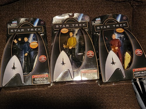 Set Of 3 Star Trek Warp Collection Young Spock Cadet McCoy Pike NEW ...