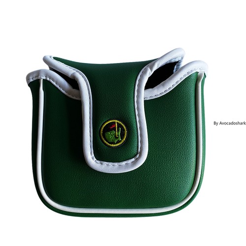 Premium Green Golf Square Mallet Putter Head Cover Headcover Magnetic ...