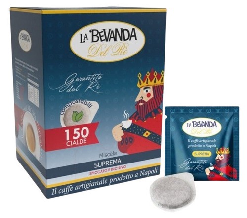 Coffee LA BEVANDA DEL RÈ - Blend Supreme - Box 150 Pods ESE44 Mens 0 ...