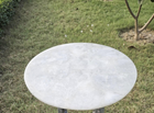 Quartz table/ Patio Table/Stone Coffee Table with metal Leg/ gemstone ...