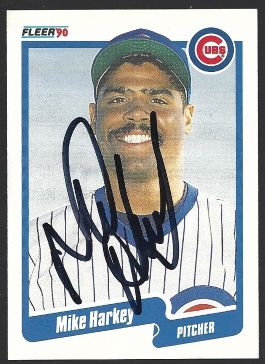1990 Fleer Baseball #33 Mike Harkey IP autograph signed card | eBay
