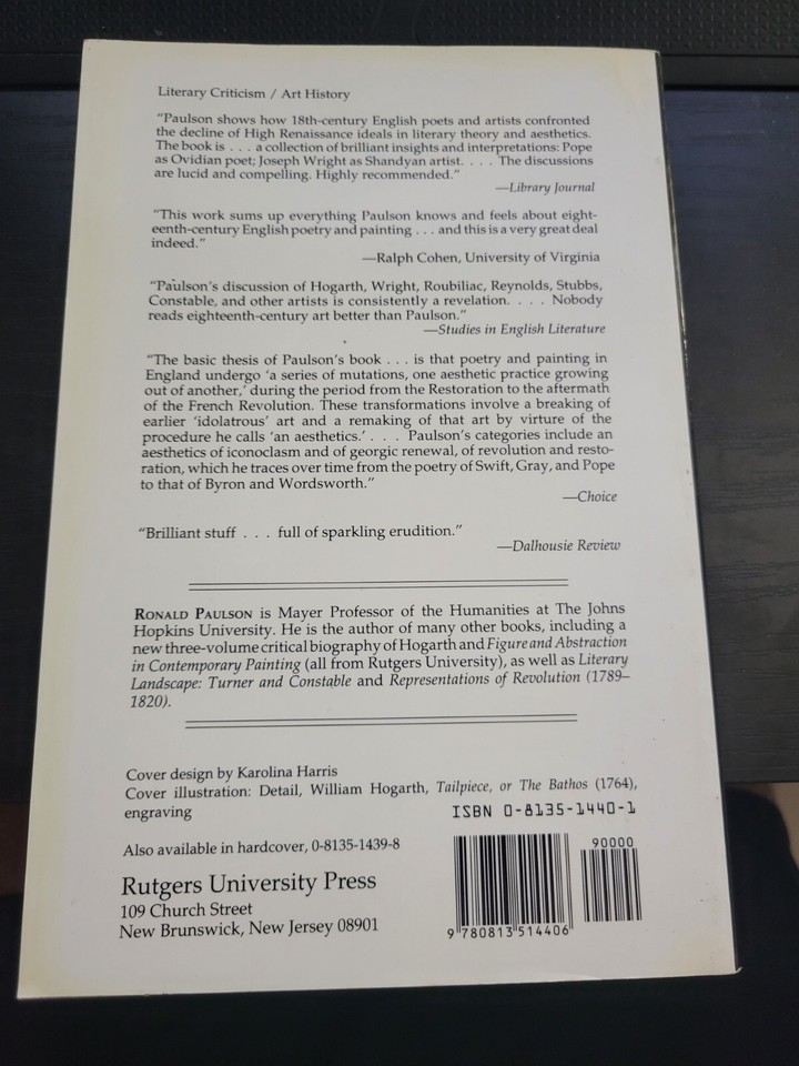 Ronald Paulson Breaking and Remaking by Ronald Paulson | eBay