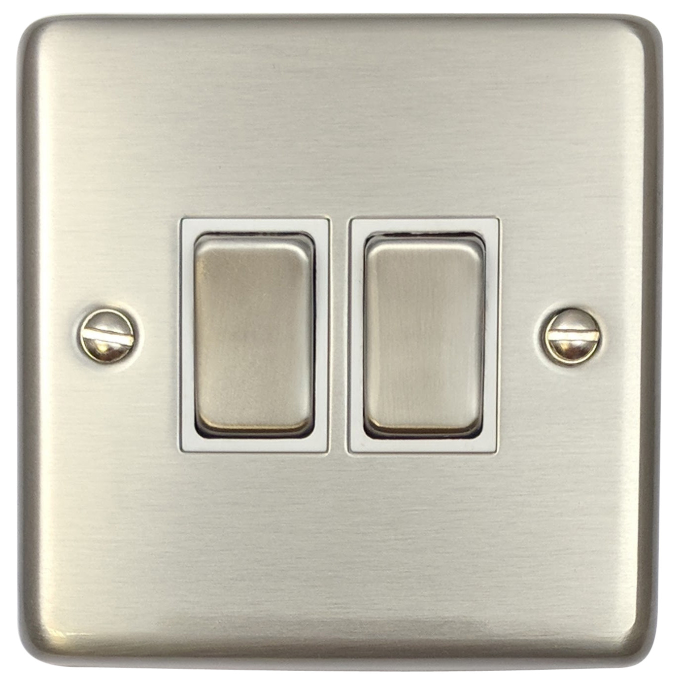 Brushed Stainless Steel CSS2 Light Switches, Plug Sockets, Dimmers ...