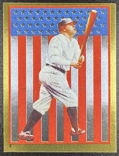 1983 Topps Stickers #2 Babe Ruth Gold Foil New York Yankees Made in ...