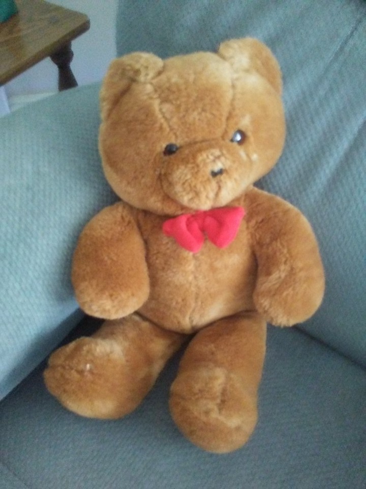 Vintage 1986 Dakin Honey Jo Bear Red Bowtie Tie | eBay