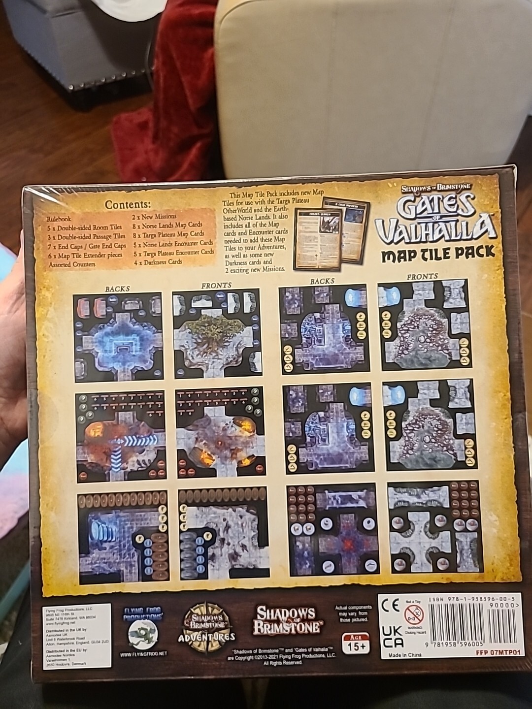 Board Games Shadows Of Brimstone: Gates Of Valhalla Map Tile Pack Board ...