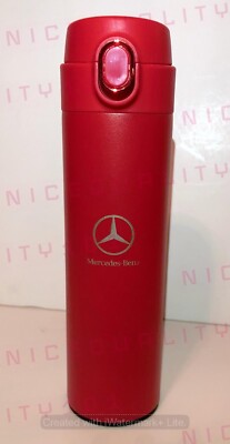 Mercedes Benz (Red) Stainless Steel Thermal Mug Tumbler Cup Travel 18oz ...