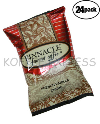FRENCH VANILLA GOURMET COFFEE PINNACLE BRAND 24/2.25oz FLAVORED GROUND ...