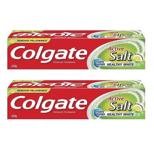 Colgate Toothpaste Active Salt - 100 g (Salt and Lemon) (pack of 2) | eBay
