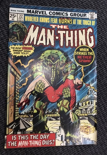 Man-Thing # 22 Last Issue - Howard The Duck cameo FN/VF Cond. | eBay