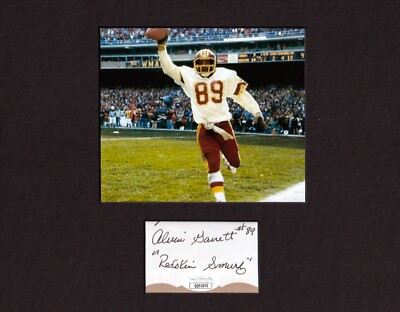 Alvin Garrett Redskins Smurfs Super Bowl JSA SIGNED CUT Howard Cosell ...