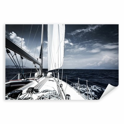 Postereck 1430 Poster Leinwand Segelboot, Wasser Meer Segeln Natur ...