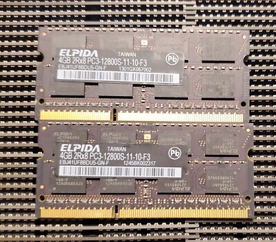 ELPID 4GB 2RX8 PC3-12800S-11-10-F3 EBJ41UF8BDU5-GN-F (LOT OF 4) | eBay