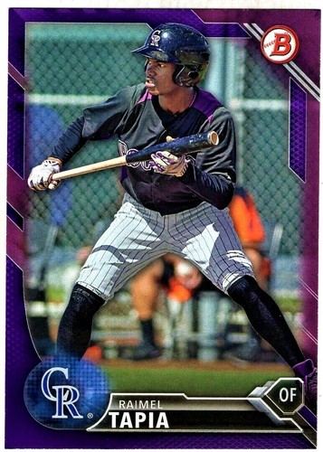 Raimel Tapia - 2016 Bowman Prospects Violet RC /250 | eBay