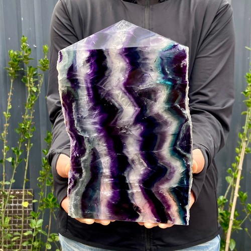 5.8LB Natural Fluorite Crystal Column Magic Wand Obelisk Point Earth ...