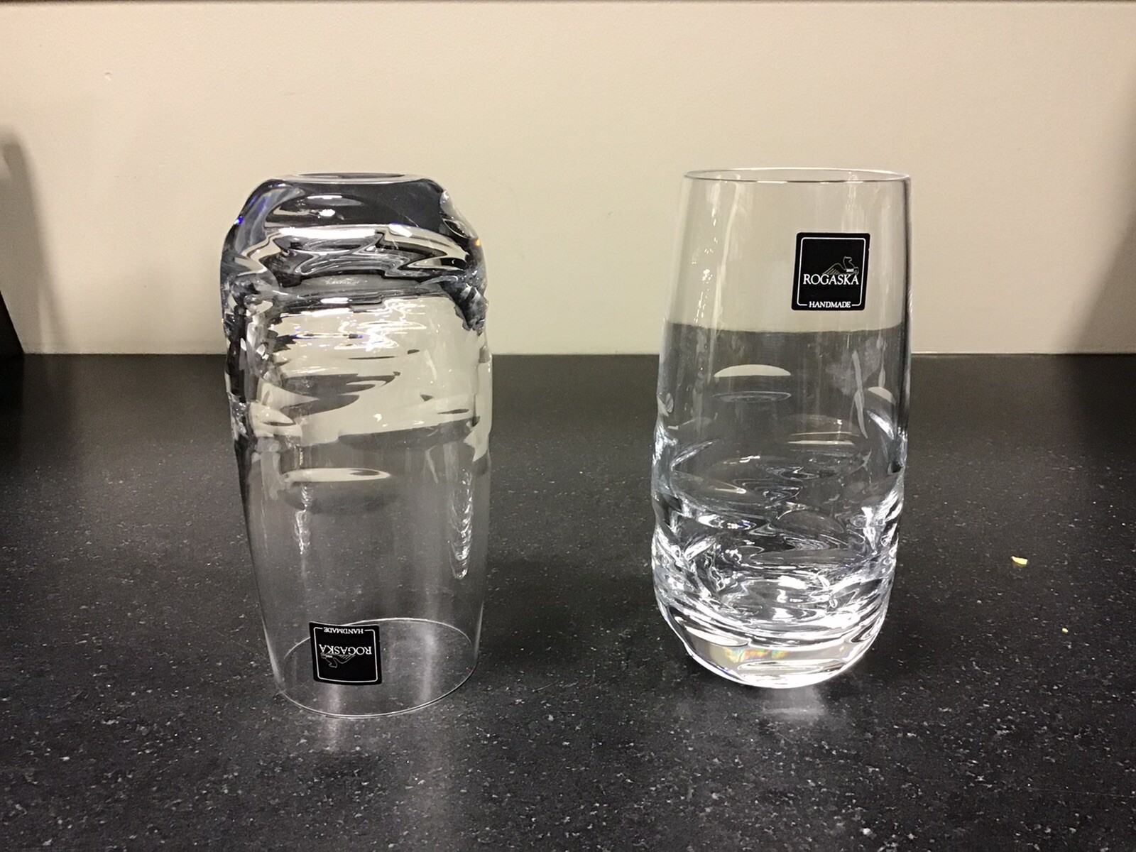 Rogaska Crystal Saint Tropez Highball Set of Two Glasses NEW in Box | eBay