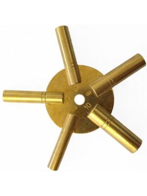 Clock Winding Key Brass Even 5 Sizes 2,4,6,8,10 Brass Spider Antique ...