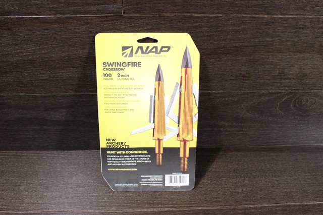 X6 NAP Killzone Swingfire Crossbow Broadhead Arrows 2inch 100 Grain ...