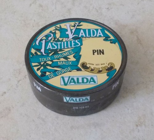Vintage french candy Pastilles VALDA Antique old tin box France 1980s ...