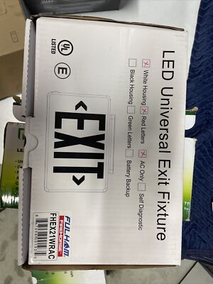 LED Exit Lighting Fixture- Universal Single or Double Face ...