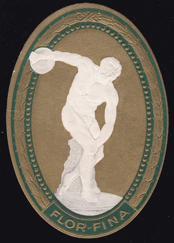 US Vintage Likely 19th Century "Flor-Fina" "Man with Disc" Cigar ...