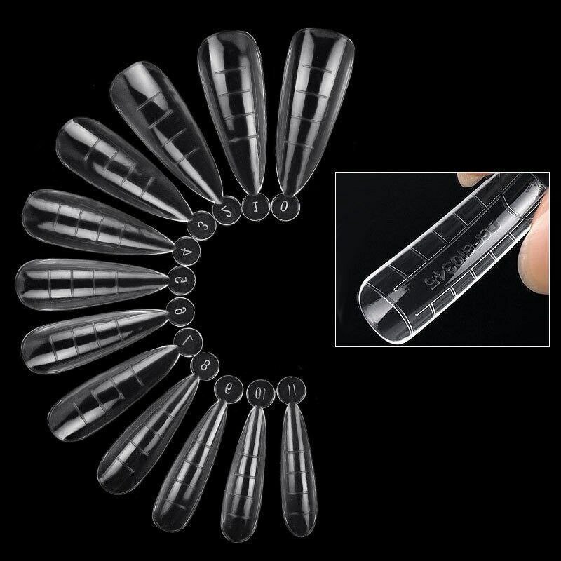120Pcs Dual Forms Gel Mold Tips Full Cover Nail Quick Building Nail ...