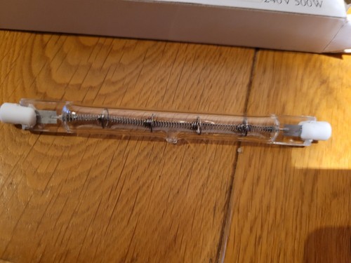 CATERING HALOGEN HEAT LAMP BULB 500W DOUBLE JACKETED GLASS GANTRY LIGHT ...